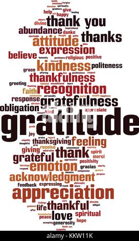 Gratitude word cloud concept. Vector illustration Stock Vector Art & Illustration, Vector Image ...