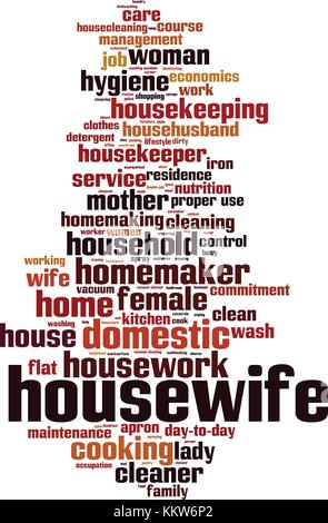 Housekeeping word cloud concept. Vector illustration Stock Vector Image ...