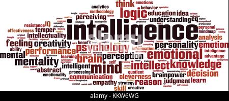 Intellect word cloud concept. Vector illustration Stock Vector Image ...