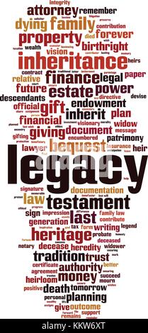 Legacy word cloud concept. Vector illustration Stock Vector Image & Art ...