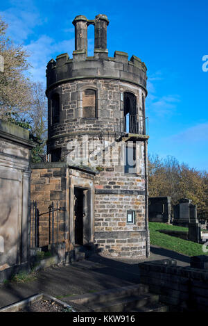 The Watchtower, New Calton Burial Ground, Edinburgh. Built in 1821 to ...