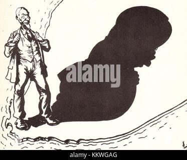This political cartoon depicts two figures, symbolizing the U.S. and ...