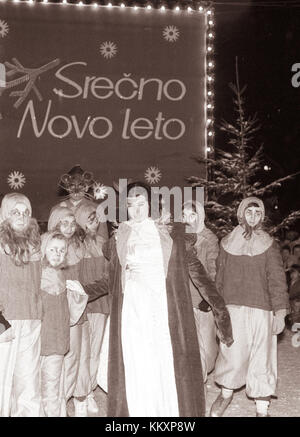 A photograph of Dedek Mraz (Father Frost) in Maribor, Slovenia, taken ...