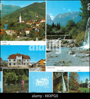 This 1969 postcard showcases the scenic beauty of Jezersko, a picturesque village in Slovenia ...