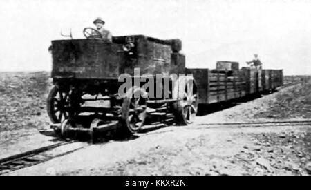 The Dutton Road Rail Tractor prototype no. RR1501 is an early model of ...