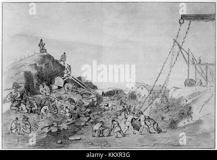 The construction of the Saimaa Canal Stock Photo - Alamy