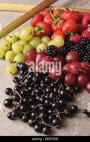 fresh summer fruit selection Stock Photo - Alamy