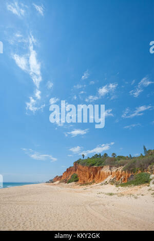 Portugal the Algarve, the Praia do Garrao beach or Praia do Ancao ...