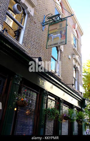 The Yorkshire Grey public house, Langham Street, London, W1 Stock Photo ...