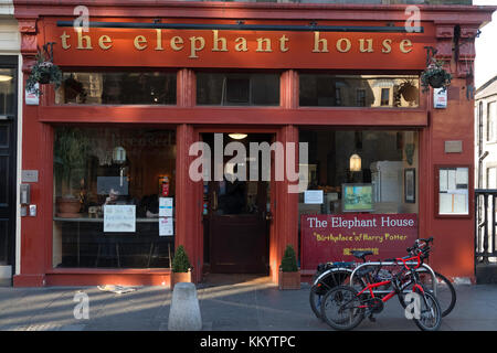 The Elephant House, Edinburgh, Scotland, UK. The cafe is known as the ...