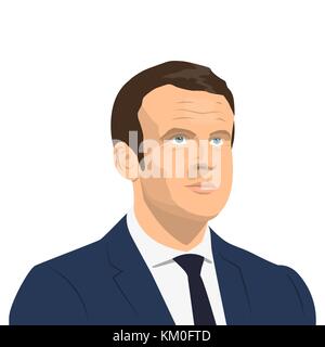 French Presidential Election 2017 Vector Illustration Flat Style Stock ...