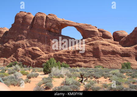 Panorama of Skyline Arch, Arches National Park, Utah, United States of ...