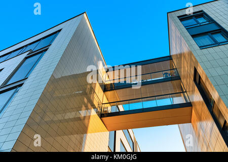 Vilnius, Lithuania - July 30, 2017: Windows of modern residential ...