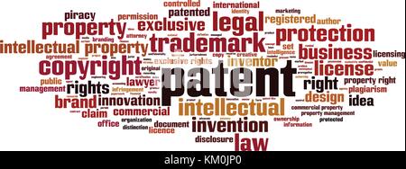 Patent word cloud concept. Vector illustration Stock Vector Image & Art ...