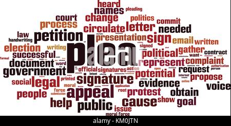 Plea word cloud concept. Vector illustration Stock Vector Image & Art ...