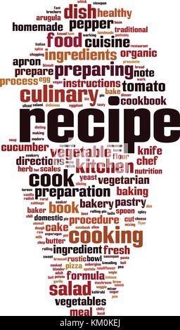 Cookbook word cloud concept. Vector illustration Stock Vector Image ...