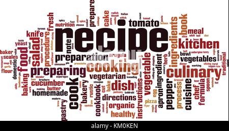 Cookbook word cloud concept. Vector illustration Stock Vector Image ...