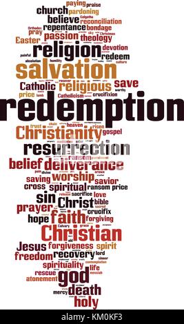 Redemption word cloud concept. Vector illustration Stock Vector Image ...