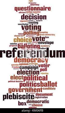 Referendum word cloud concept. Vector illustration Stock Vector Image ...