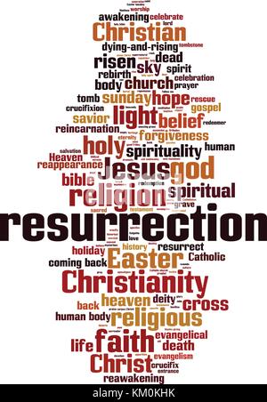 Resurrection word cloud concept. Vector illustration Stock Vector Image ...
