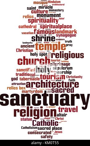 Sanctuary word cloud concept. Vector illustration Stock Vector Image ...