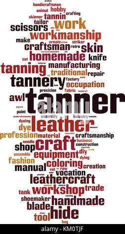 Tanner word cloud concept. Vector illustration Stock Vector Image & Art ...