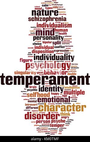 Temperament word cloud concept. Vector illustration Stock Vector Image ...