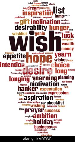 Wish word cloud concept. Vector illustration Stock Vector Image & Art ...