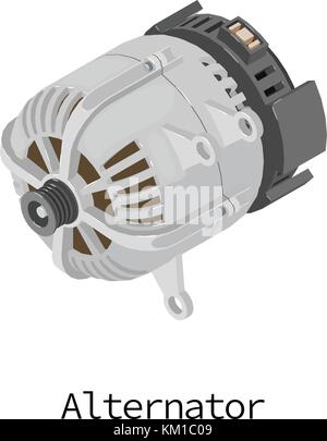 alternator isometric vector illustration Stock Vector Image & Art - Alamy