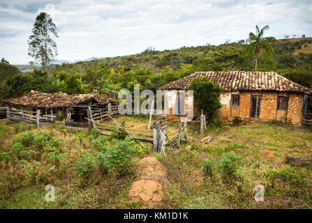 Typical Brazilian rural home, small farm property house, farmhouse ...