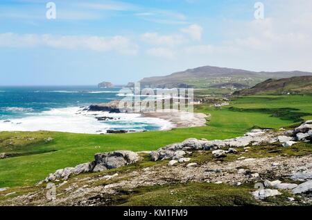 Looking east from Malin Head, Inishowen Peninsula, Donegal Ireland ...