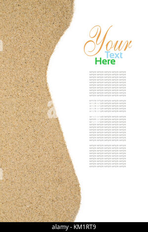 The sand scattering isolated on white background Stock Photo - Alamy