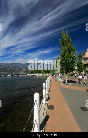 Summer, the Simpson Boardwalk, Waterfront Park, Okanagan Lake, Kelowna ...