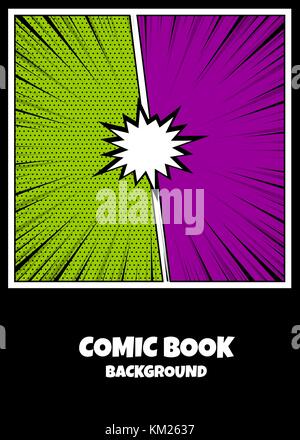 Color comics book cover vertical backdrop Stock Vector Image & Art - Alamy