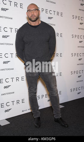 AMSTERDAM, NETHERLANDS - NOVEMBER 28: Dave Batista attends the Premiere ...