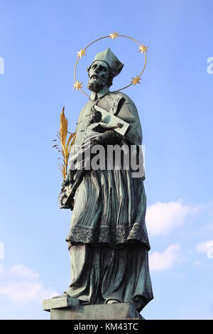 Statue of Saint John of Nepomuk (San Giovanni Nepomuceno), Bohemian ...