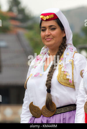 SARAJEVO, BOSNIA AND HERZEGOVINA - AUGUST 20 2017: Group of traditional ...