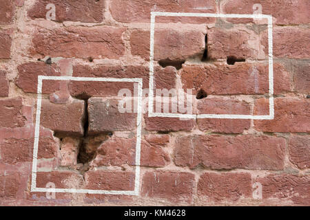 Machine gun bullet holes in wall from the brutal civil war covered ...