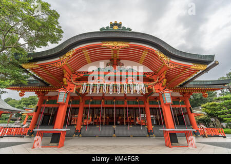 Nai-haiden (inner hall of worship), Fushimi Inari Taisha Shinto Shrine ...