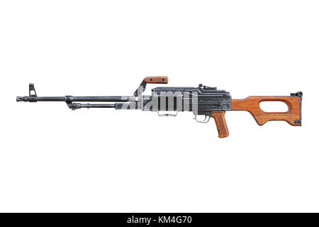 Assault rifle side view. Isolated. 3D Rendering Stock Photo - Alamy