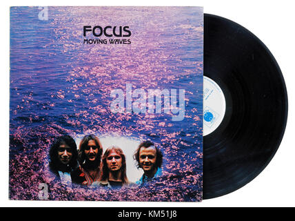 Focus Moving Waves vinyl record album LP cover isolated on white ...