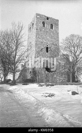 The Sankt Pers Church ruins in Sigtuna, Sweden, are a key historical ...