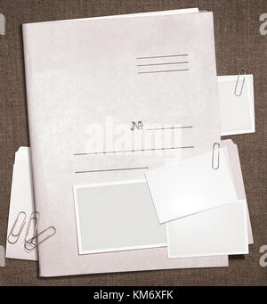 dorsal view of military top secret folder with stamp Stock Photo - Alamy