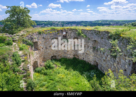 14th century castle in Terebovlia (Polish: Trembowla) small city in ...