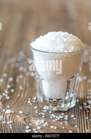 Glass of sea salt Stock Photo - Alamy