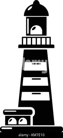 Striped lighthouse icon, simple style Stock Vector Image & Art - Alamy