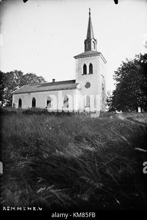 A photograph of Remmene Church (Remmene kyrka) in Sweden, known for its ...