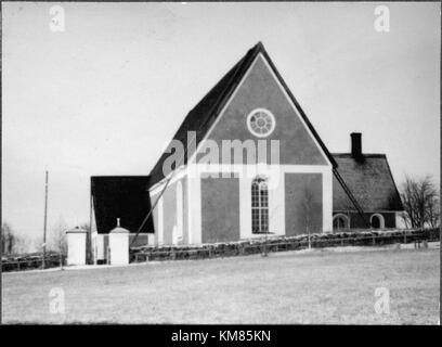 A photograph of Kalix Kyrka, a church in Sweden, captured by KMB. This ...