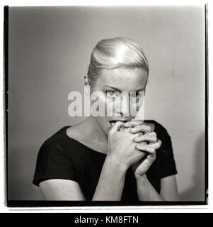 The Swedish actress Ingrid Thulin in a scene from the movie " The Judge ...
