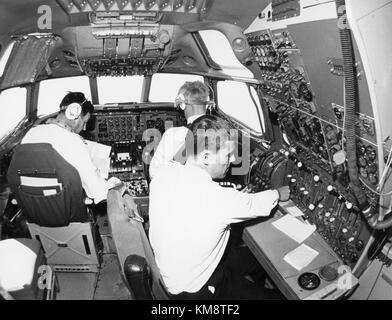 This image showcases the interior of a SAS DC 8 33 aircraft ...